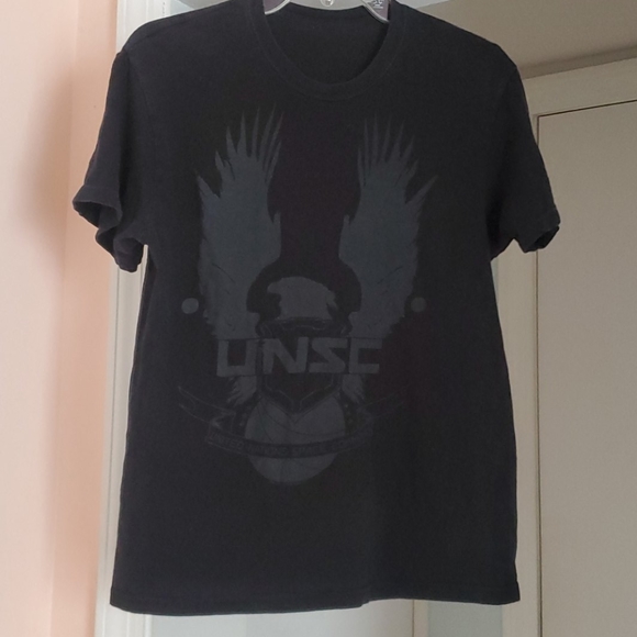 Shirts | Vintage Halo Unsc Tshirt Small Black Video Game Tshirt | Poshmark